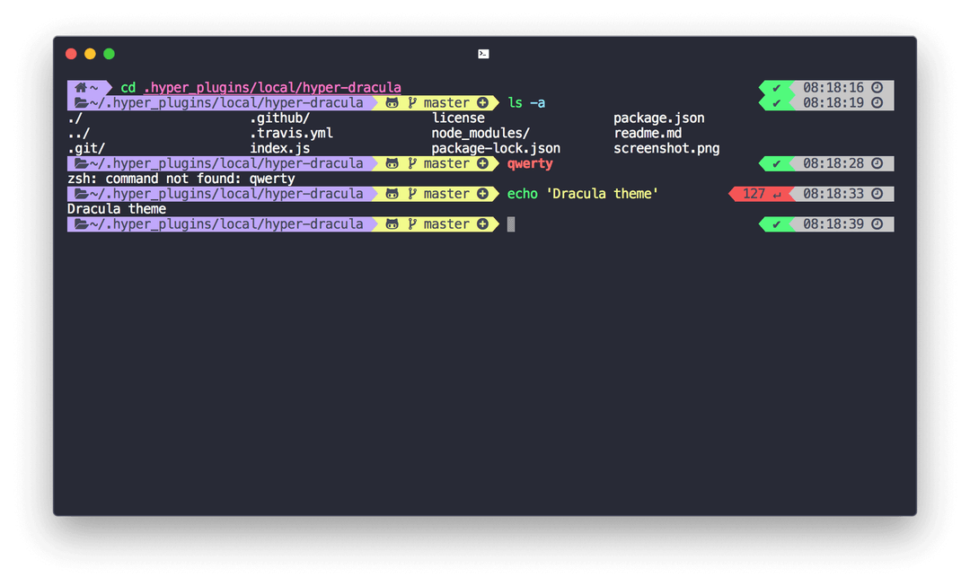 Hyper - Dracula Theme