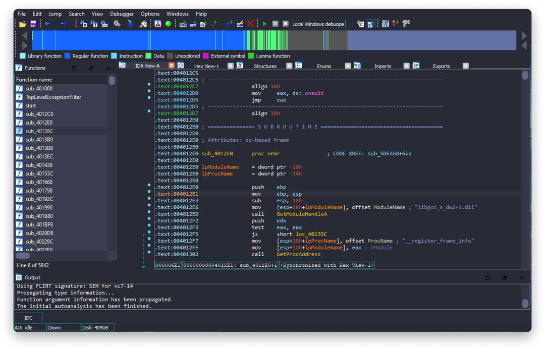 IDA Pro - Dracula Theme
