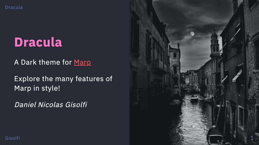 Marp • Dracula Theme