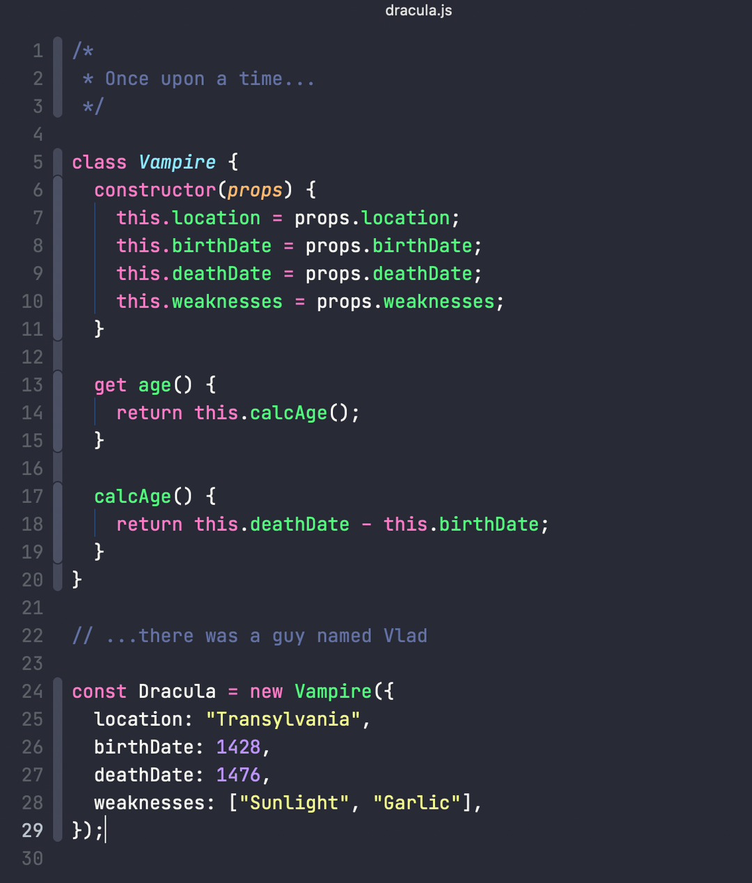 Nova • Dracula Theme