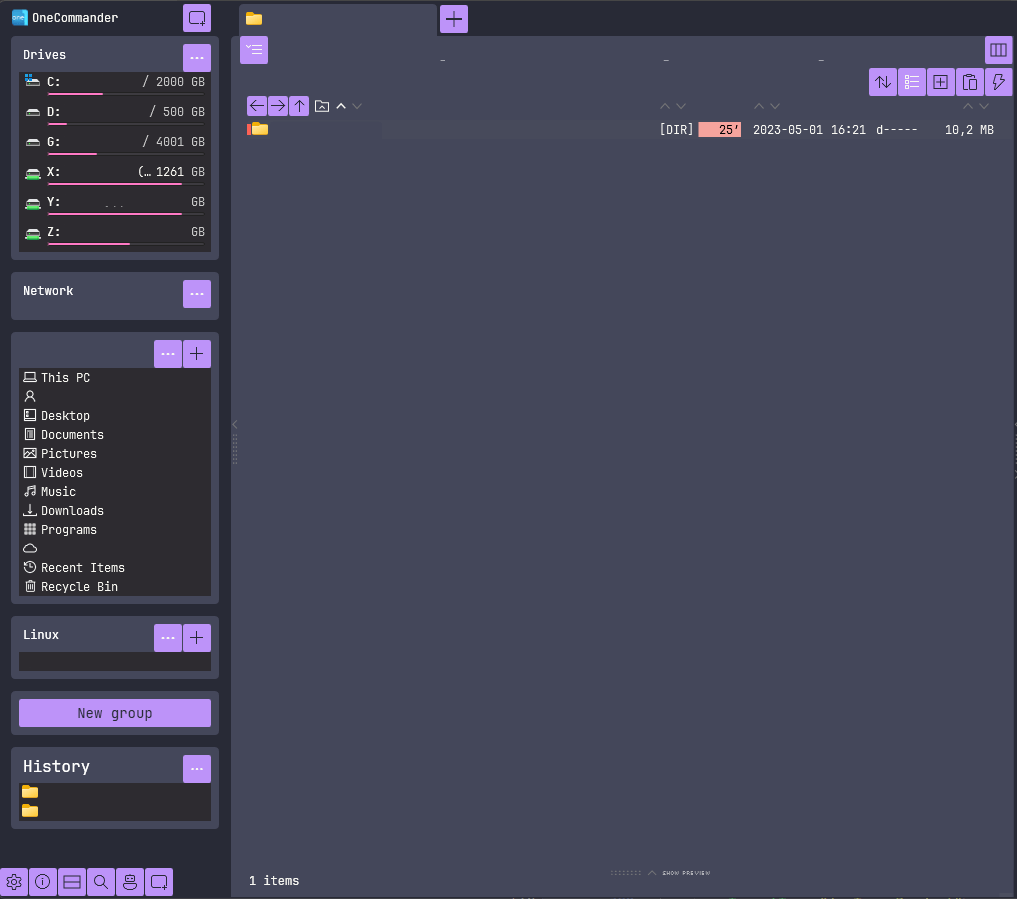 OneCommander - Dracula Theme