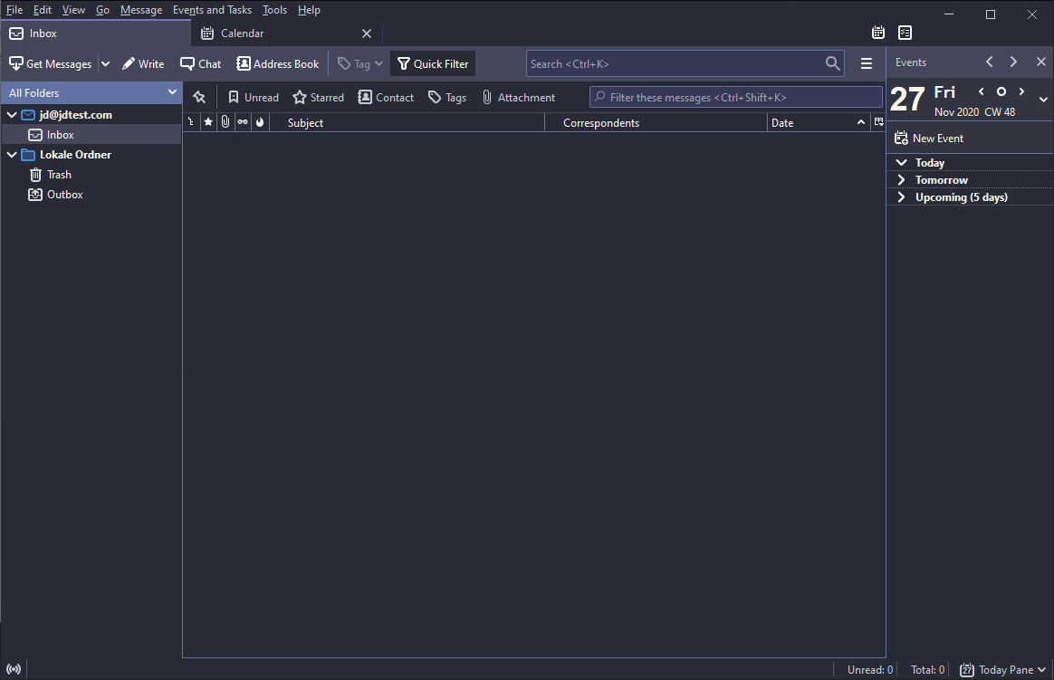 Thunderbird - Dracula Theme