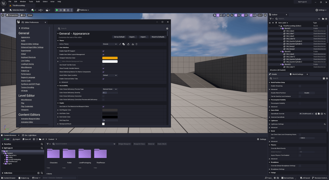 Unreal Engine - Dracula Theme
