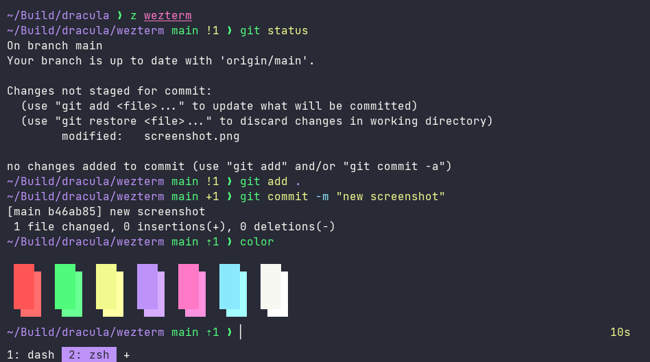 WezTerm - Dracula Theme