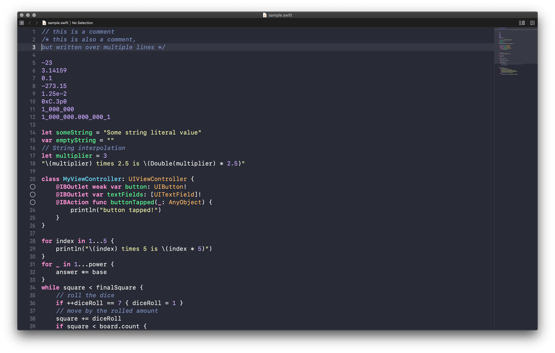 Xcode - Dracula Theme
