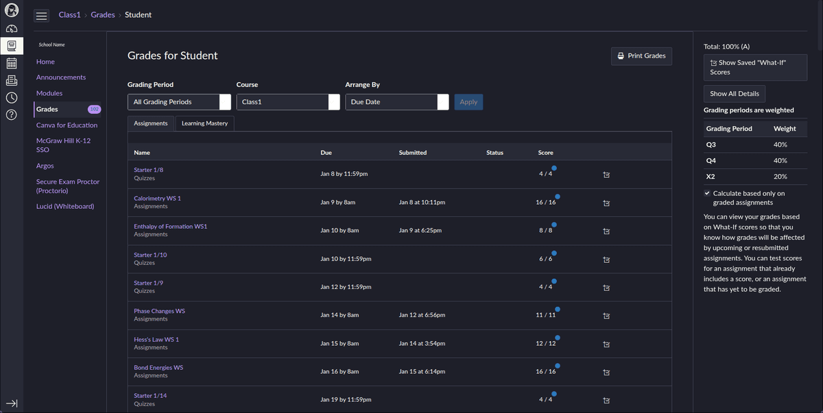BetterCanvas • Dracula Theme